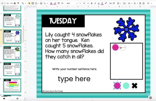 December Number Stories (printable and digital versions) | TPT