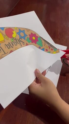 Rosh Hashanah Crafts | Yom Kippur Shofar Horn Craft & Writing Activities