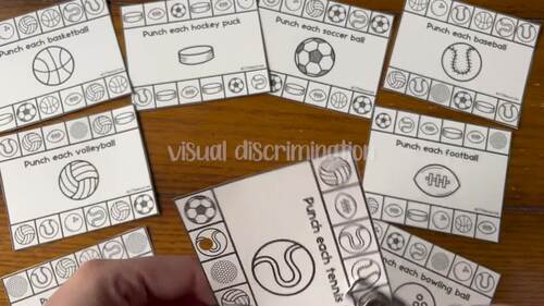 Hole Punch Cards: Fine Motor Activity [sports theme] by OTResources