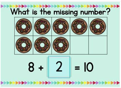 Boom Cards™ Missing Addend Within 10 by Keeping Up With Ms Kissell