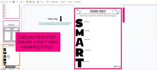 EDITABLE New Year 2023 Student Reflection, Video Prompts, & Infographic