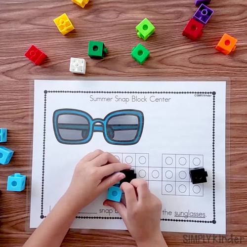 Summer Snap Cube Center by Simply Kinder | TPT