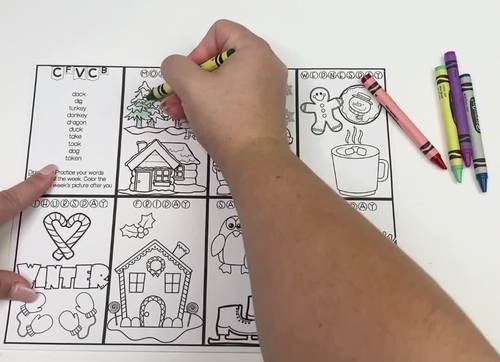 Winter Apraxia Homework by Speech Tea | TPT