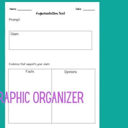 Argumentative Text- Graphic Organizer- Writing Prompts | TPT