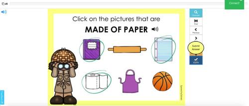 Describing Detectives: WHAT IS IT MADE OF? | Boom Cards™ by SpeechySisters