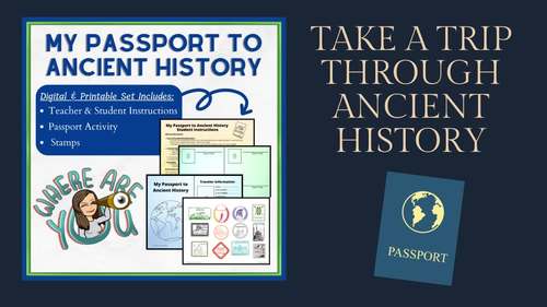 My Passport to Ancient History by Hooked on History US | TPT