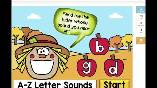 Lowercase Letter Sounds Fall Back to School Theme by Teach2Tell | TPT