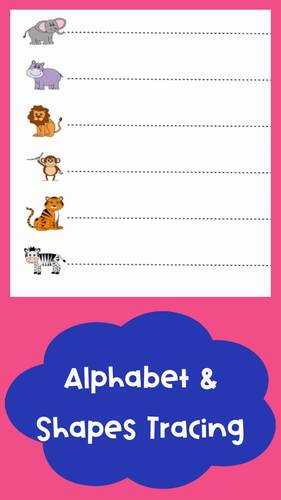 Tracing Letters and Shapes | Alphabet Handwriting Practice | TPT