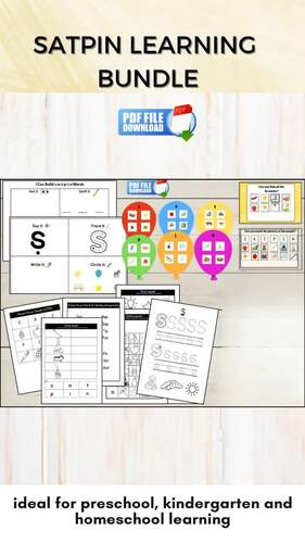 SATPIN Phonics Bundle | Worksheets, Games, Activity Boards & CVC Word ...