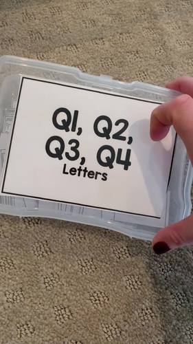 Letter Task Cards [ABLLS-R Aligned Q1-4, Q6-8, T1] by The Autism Helper