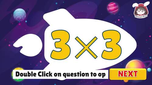 Digital Multiplication Flash Cards PowerPoint Randomized Questions with ...