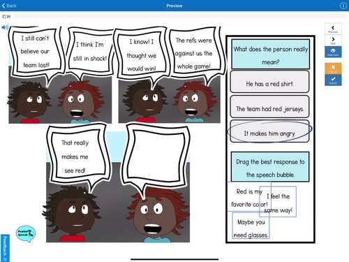 More Idioms in Conversation Comics Boom Cards by PomKat Speech | TpT