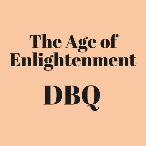 The Enlightenment DBQ - Common Core Standards | TPT