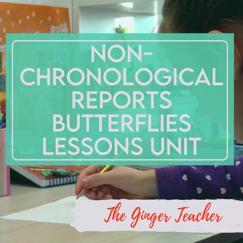Butterflies Reports Complete Unit by The Ginger Teacher | TPT