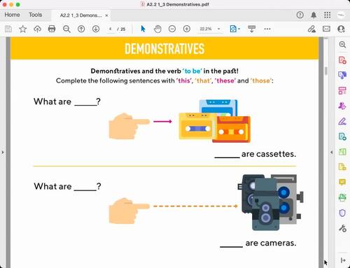 ESL Elementary Lesson: Practise the Verb 'To Be' with Demonstratives in ...