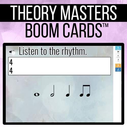 Theory Masters: Rhythm Dictation (Notes Only) Level 1 Boom Cards™