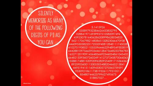 Pi Day Celebration Activity PowerPoint Presentation and Classroom ...