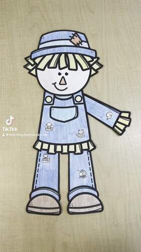 Fall Scarecrow Phonics Craft | CVC Word Practice | Kinder or First Grade