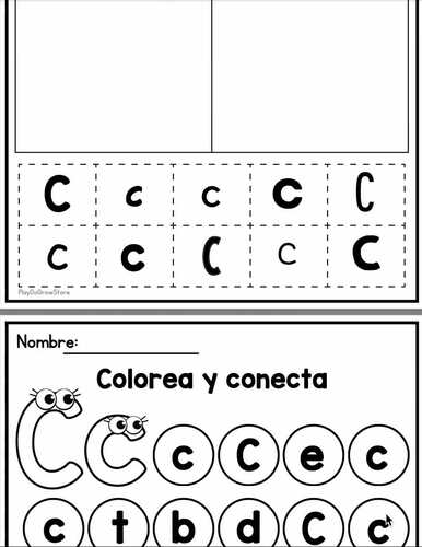 Letter C Worksheets | Spanish Version - Bilingual Ed. | PreK ...