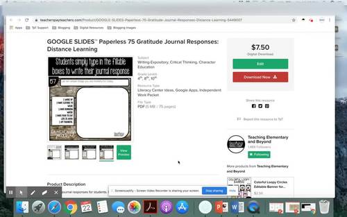 GOOGLE Classroom™ Paperless 75 Gratitude Journal Responses for Distance ...