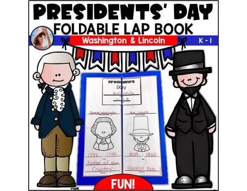 #FLASHFREEBIE Presidents' Day – Foldable Booklet Activity Lapbook