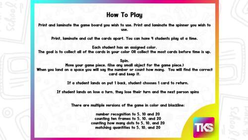 Game It Up! Math, Numbers & Counting Board Games & Activities for ...