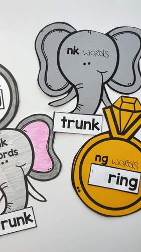 Glued Sounds Decoding Craft Booklets NK & NG by First Grade Roars