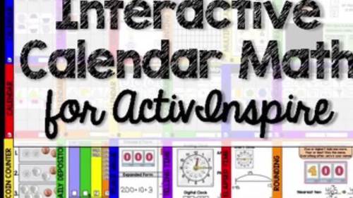 2020-2021 Interactive Calendar Math Program for ActivInspire - Grades 2 ...