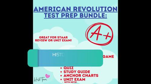 TEST PREP BUNDLE: THE AMERICAN REVOLUTION by HistoTeam | TpT