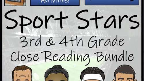 Sport Stars Volume 3 Close Reading Comprehension Bundle | 3rd Grade ...