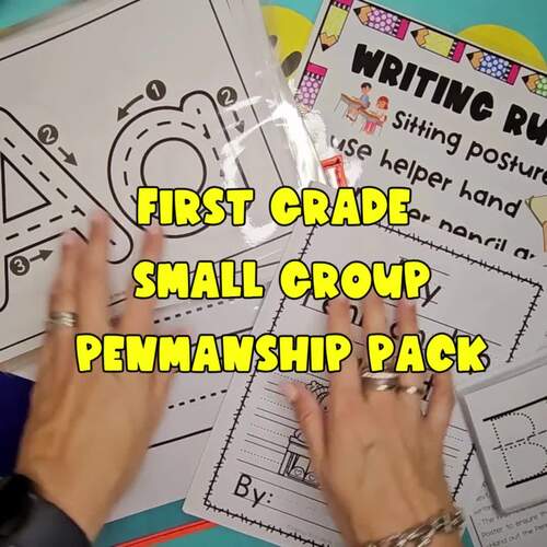First Grade Small Group Penmanship Pack - Letter Formation - Handwriting