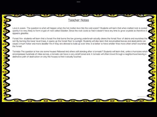 10 CER EARTH SCIENCE Image Writing Prompt Bell Ringers Graphic ...