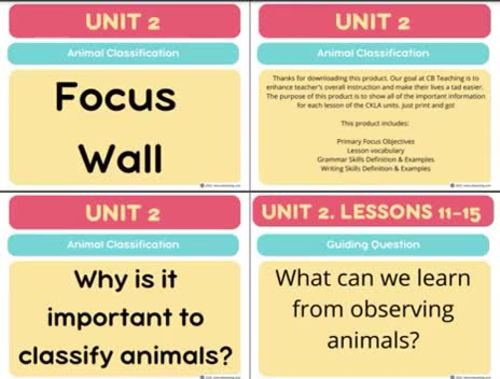 CKLA - Focus Wall - Grade 3 Unit 2 Lessons 11-15 by CB Teaching | TPT