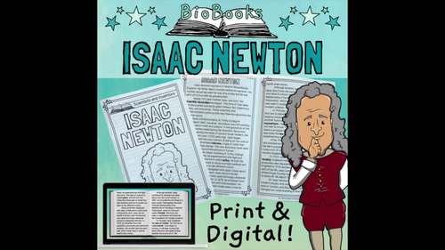 Sir Isaac Newton Biography Reading Passage Activity Booklet PRINT and ...