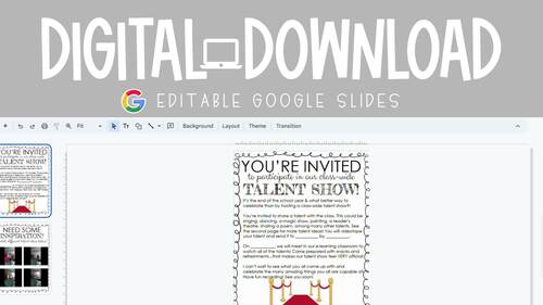 Virtual Talent Show | Google Slides Digital Activity for the Classroom