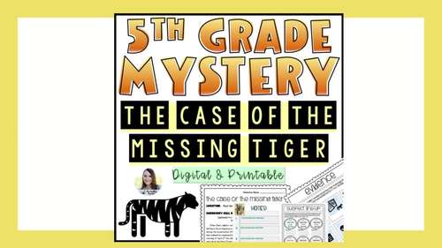 Mystery Reading Comprehension Passage | Fifth Grade Fiction | Google Slides