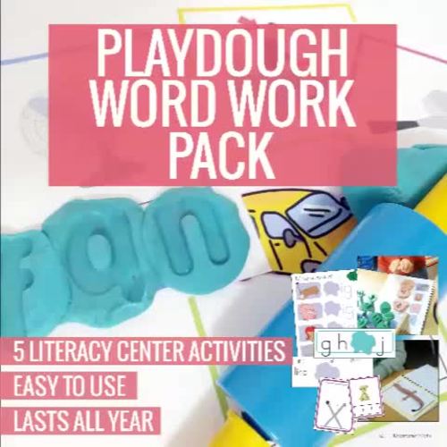 Playdough Word Work Pack (Literacy Center Activities) by KindergartenWorks