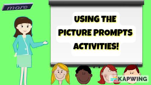 FREE SAMPLE 3rd Grade Language Arts Digital Writing Picture Prompts for ...