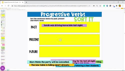 Digital Grammar 4th Grade Google Slides Gobs of Grammar Review and Practice