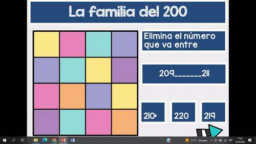 Números de 200 al 299, números entre... | PowerPoint | Spanish resources