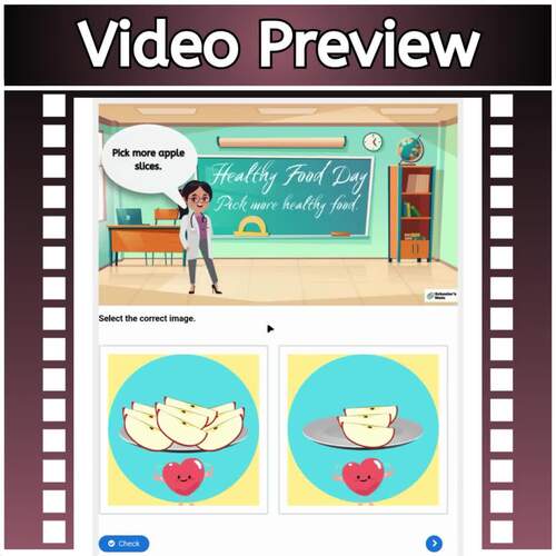 More or Less: Healthy Food Day (Visual Discrimination) Digital Resources