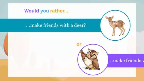 FALL OCTOBER Would You Rather PowerPoint Game, Writing Prompts 3rd 5th ...
