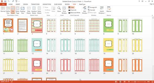 Editable Binder Covers and Spines for Teachers, Students, Subs, and Data