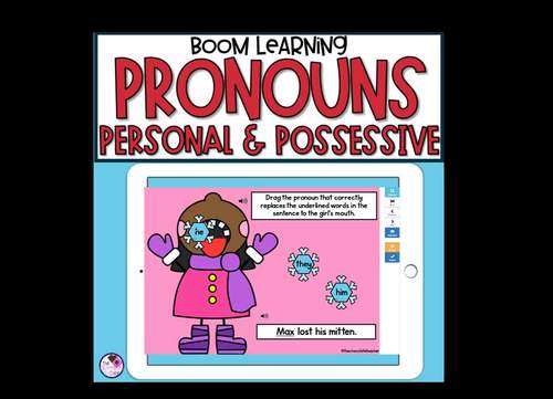 Pronouns | Winter Grammar | Personal Possessive | BOOM™ | Distance Learning