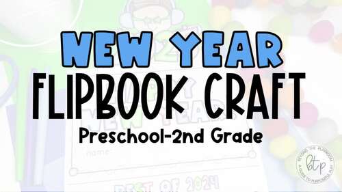 New Year Goals Flip Book 2026, New Year Writing Craft Preschool ...