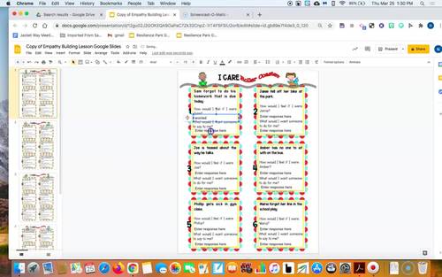 Empathy Building Lesson / Scenario Cards / Digital Google Slides™