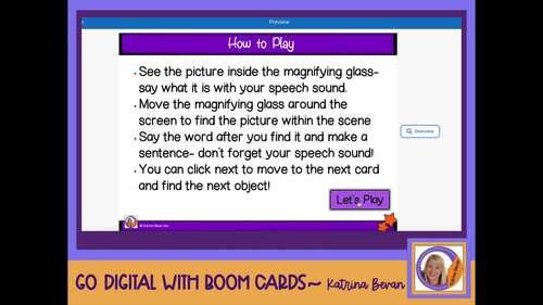 Boom™ Cards: Articulation Hidden Pictures /B/ speech therapy by Katrina ...