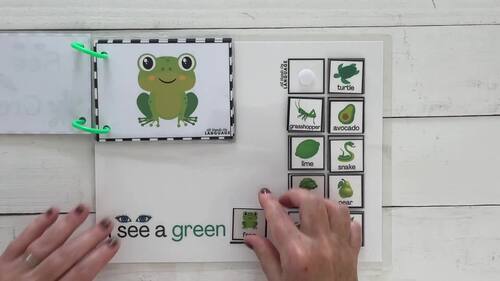 I See GREEN Interactive Book + Sentence Formulation Activity, Speech ...