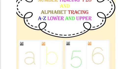 A-Z Alphabet Multi color flash cards, Numbers 1-100 Multi Color train ...
