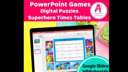 Digital Times Tables Facts Powerpoint Puzzles Distance Learning | TPT